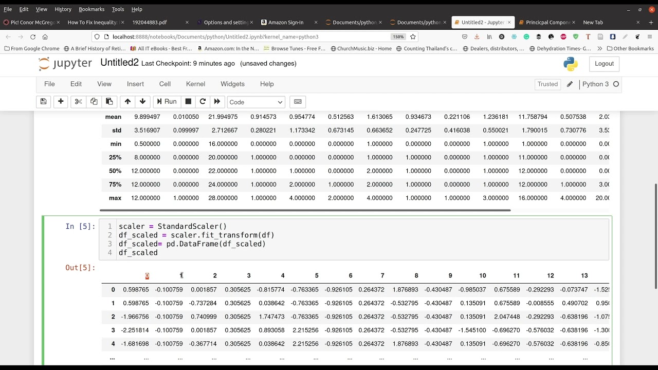 Principal Component Analysis with Python