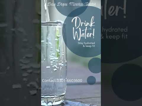 Dew drops mineral water