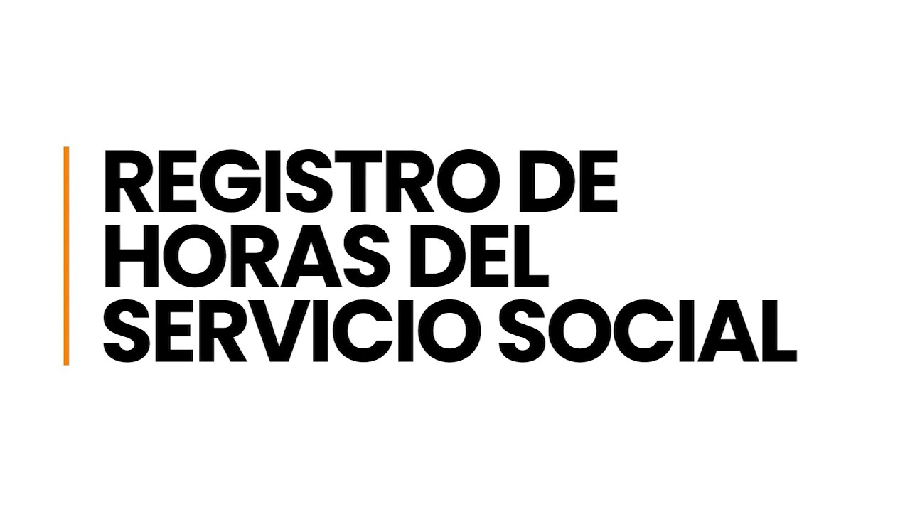 Registro de Horas Servicio Social - Dirección de Investigación