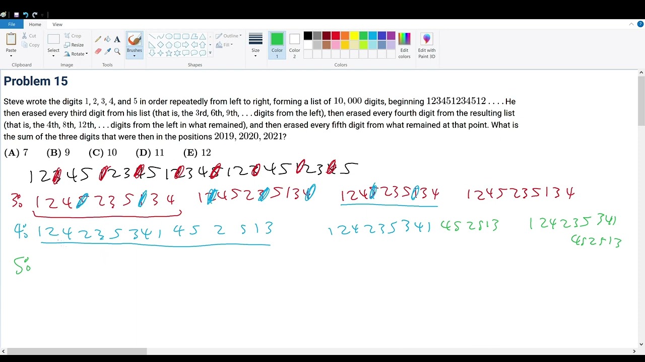 AMC 10B 2020 Problem 15
