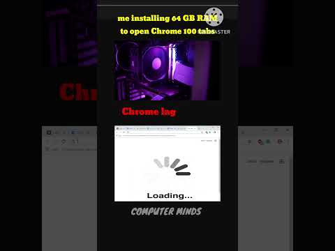 Me installing 64GB RAM just to open Chrome with 100 tabs 😂 #ChromeMemes #PCBuild #64GBRAM #Shorts