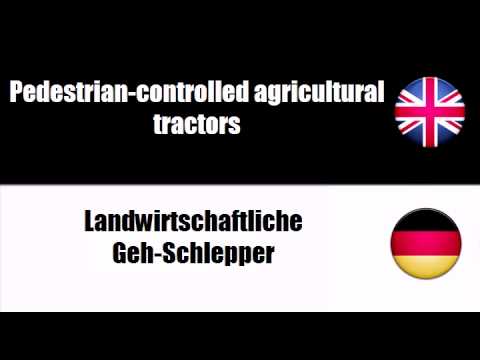 ENGLISH GERMAN   Tractors