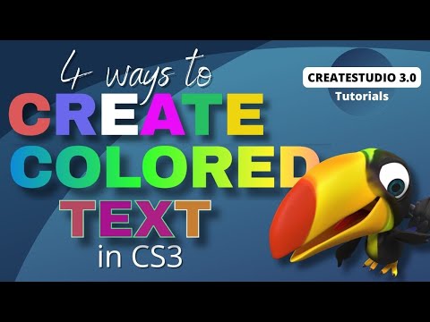 CreateStudio: Create Different Colored Text (Tutorial)