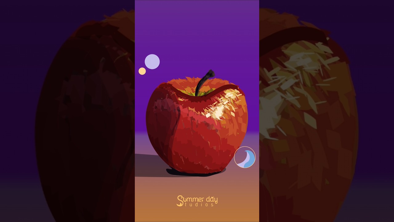 Apple Vector Illustration - Created in Adobe Illustrator #vectorart #digitalartwork #illustrator