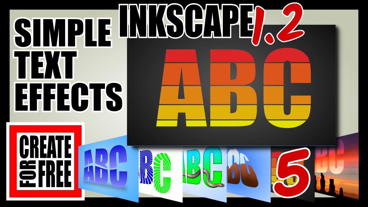Retro Text Effect Inkscape