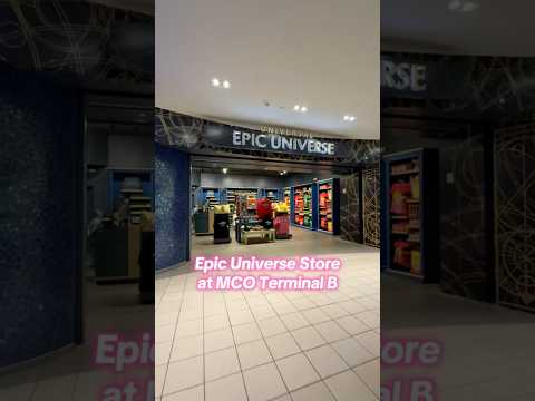 Universal Epic Universe Store at Orlando Airport Terminal B! #epicuniverse #universalorlando #mco