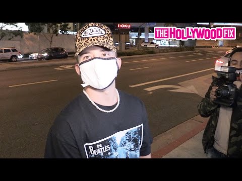 Tony Lopez & SJ Bleau Arrive For Their Dinner Date Together At BOA Steakhouse