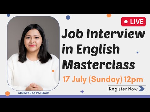 🔴 Live Masterclass on 17 July at 12pm (Interview in English)