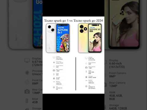 Tecno spark go 1 vs Tecno spark go 2024 comparison #tecnosparkgo1 #tecnosparkgo2024 #smartphone