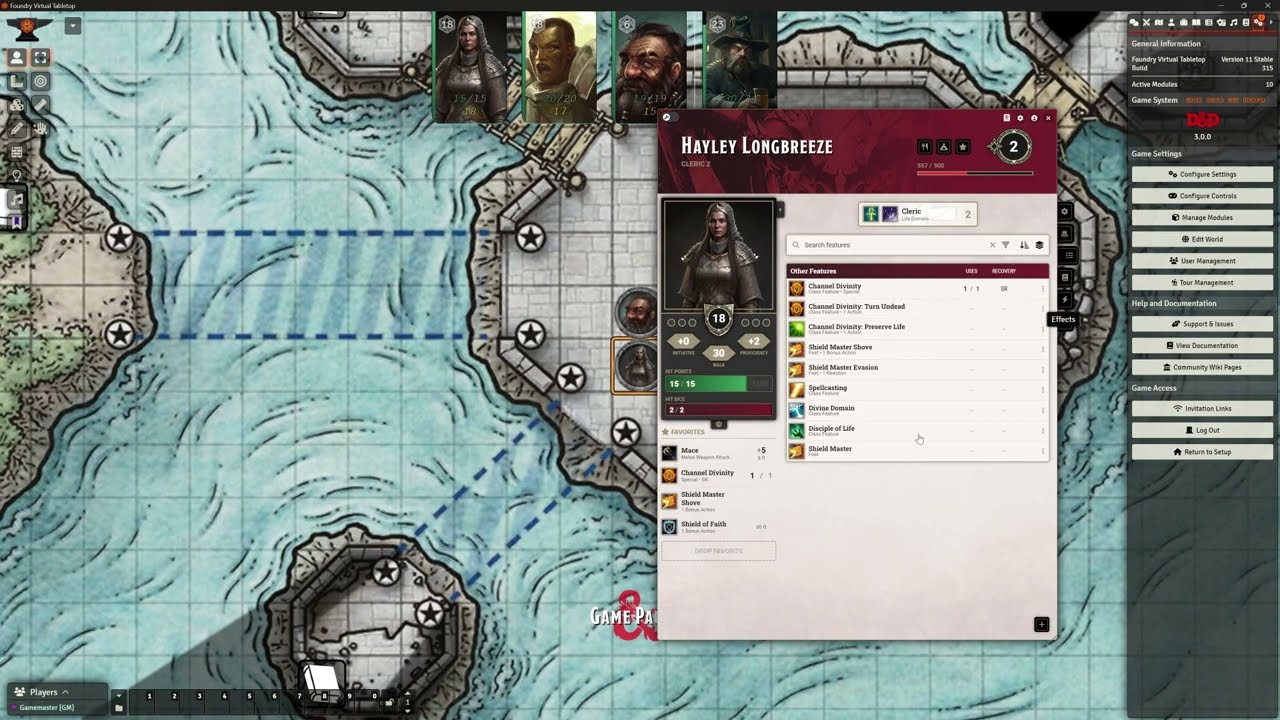 Foundry VTT - Add On: Carousel Combat Tracker & Combat Example