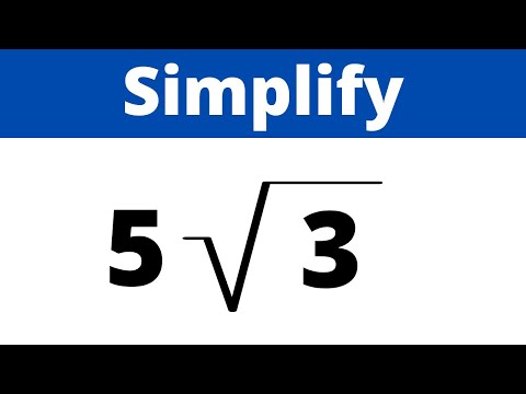 Simplify Square Roots