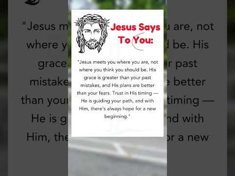 Jesus Says To You | jesus message | god message today | god's message for you βοΈβοΈβοΈππ