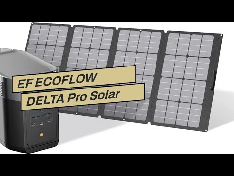 EF ECOFLOW DELTA Pro Solar Generator 3.6KWh/3600W with 400W Portable Solar Panel, Portable Powe...