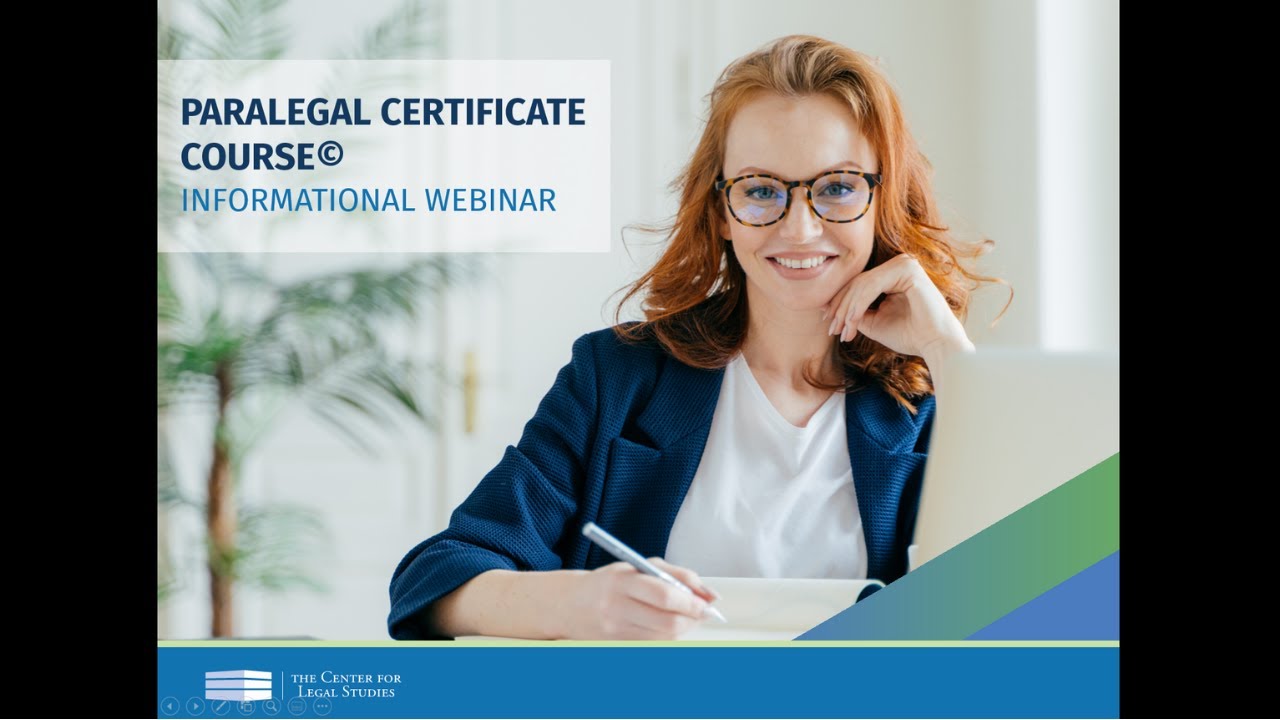 Paralegal Certificate Course© Webinar (October 2020) | The Center for Legal Studies