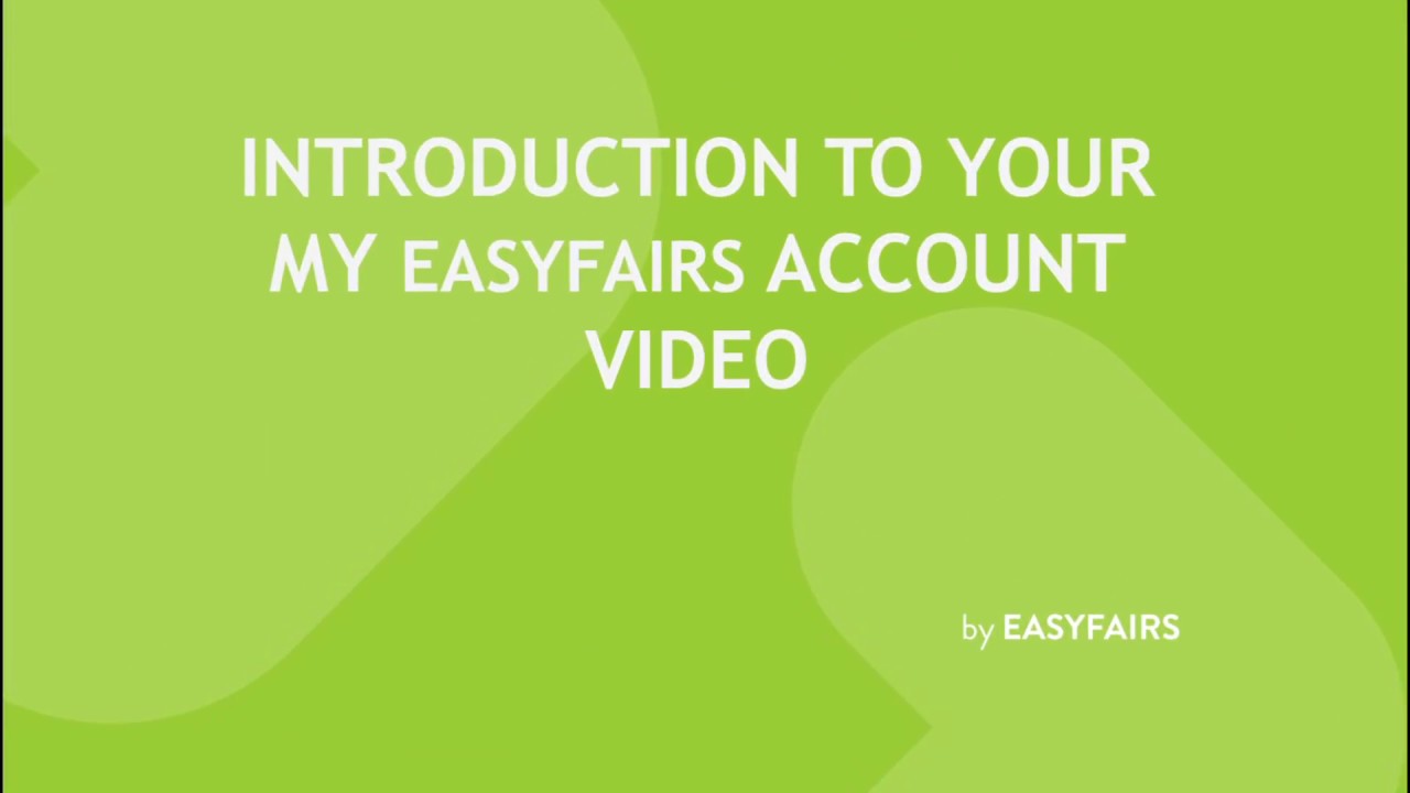 Introduction to your My Easyfairs account