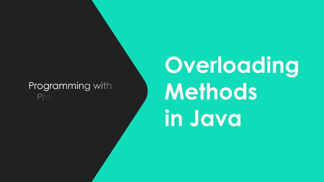 Overloading Methods in Java
