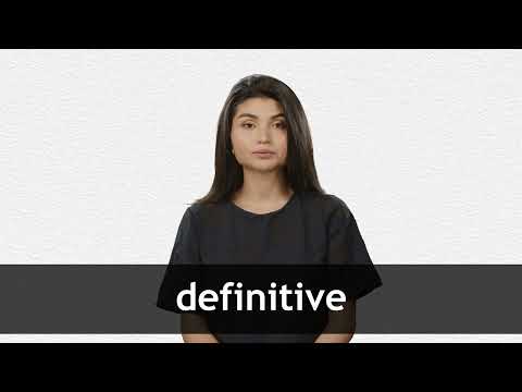 How to pronounce DEFINITIVE in American English