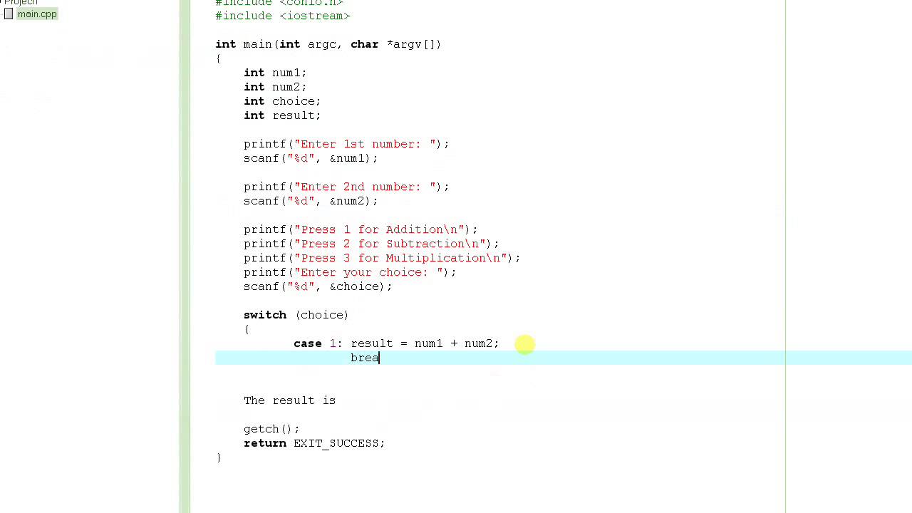 15   C Programming Tutorial = switch statement   Part 2