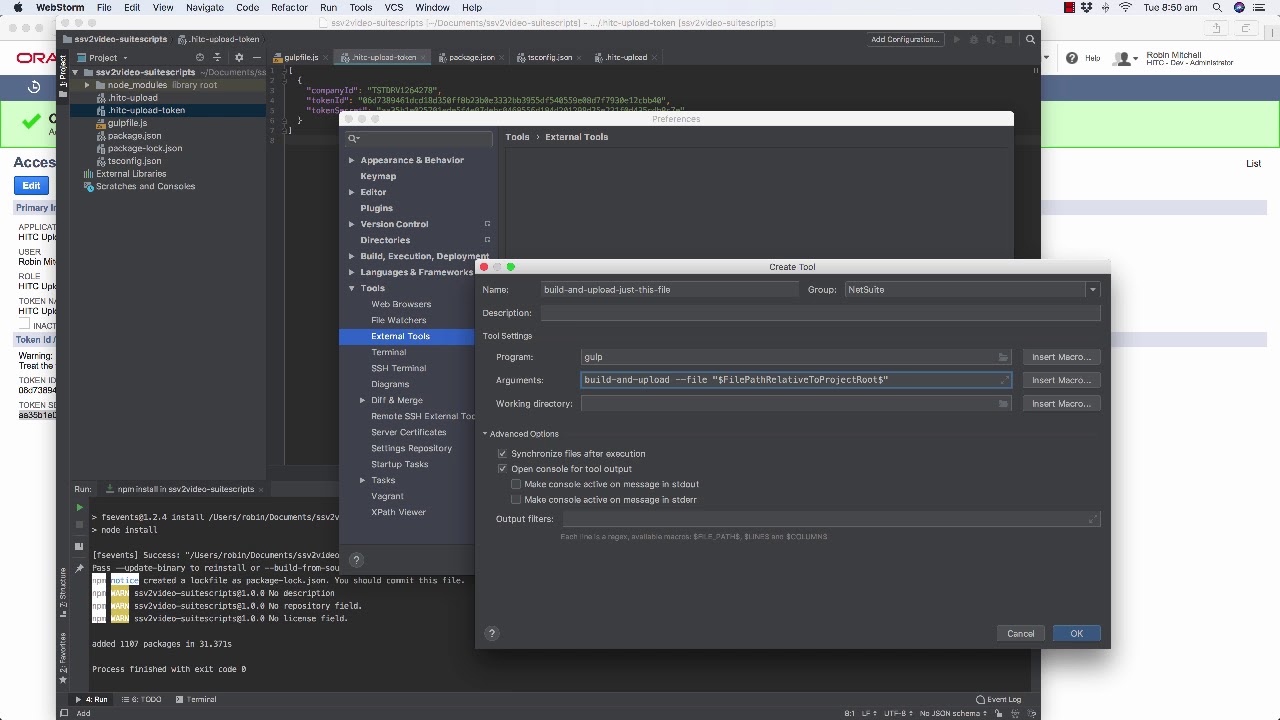 NetSuite SuiteScript 2.0 Intro - WebStorm