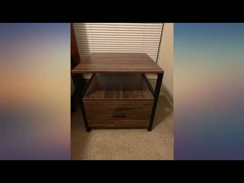 VECELO Modern Rectangular Wood Nightstand Side//End//Coffee//Accent Table, Cabinet review