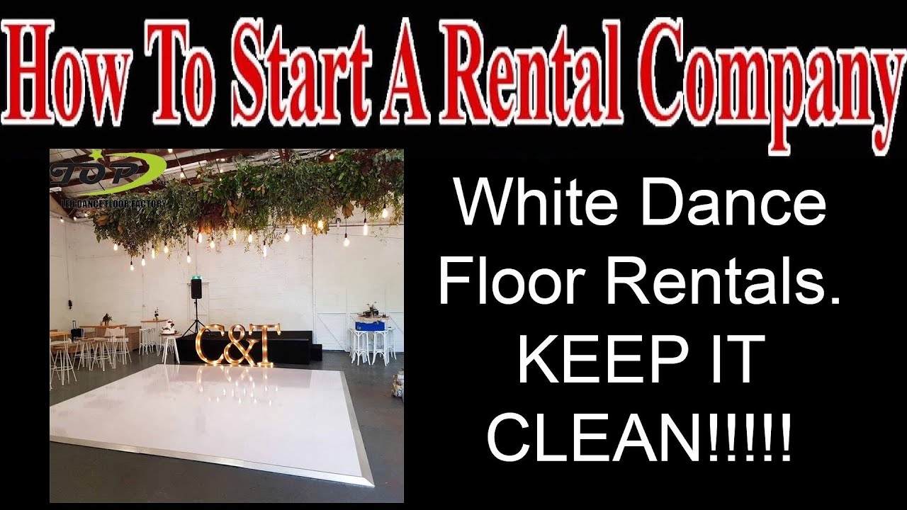 White Dance Floor Rentals - Start a Party Rental Company