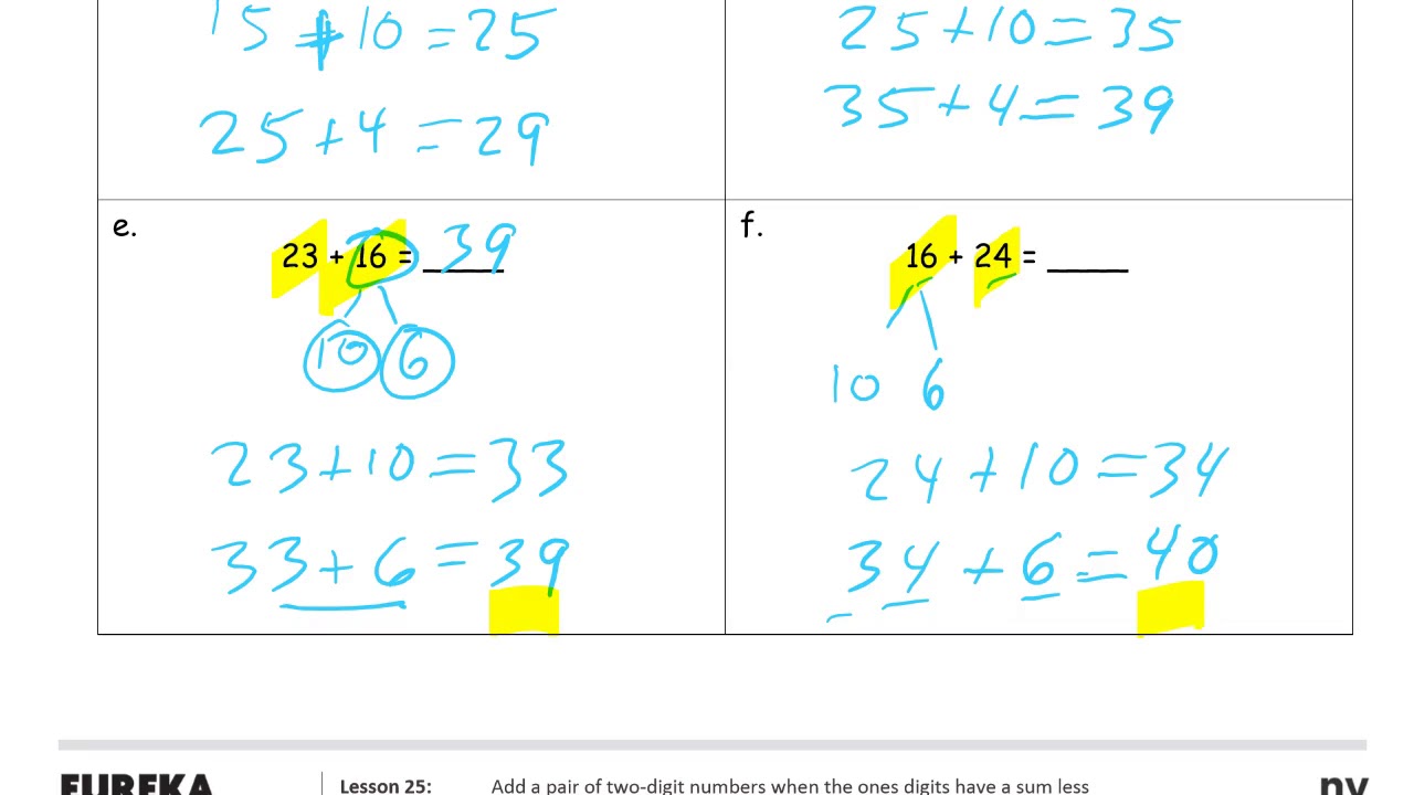 lesson 25 homework module 4 grade 1