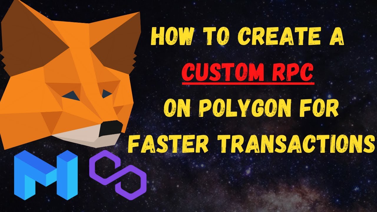 How to Create a Custom RPC for Polygon/Matic for Faster Transactions!