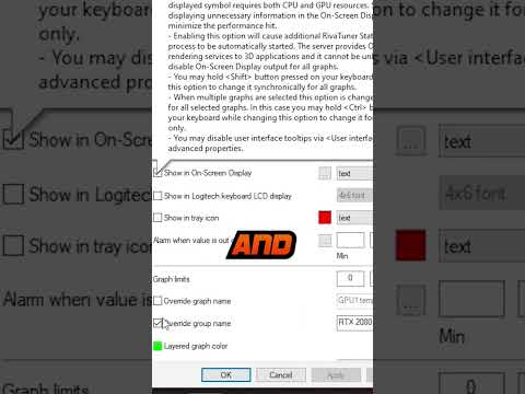 Do this to see the MSI Afterburner On Screen Display!