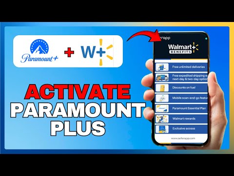 NEW! ACTIVATE PARAMOUNT PLUS TO WALMART PLUS 2025!
