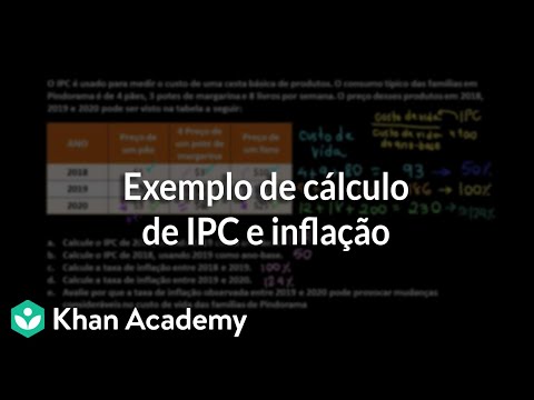 Exemplo de cálculo de IPC e inflação (vídeo) | Khan Academy