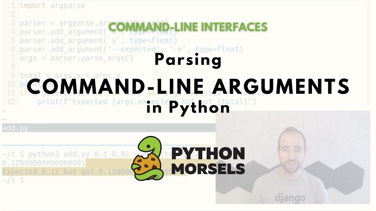 argparse: parse command-line arguments in Python