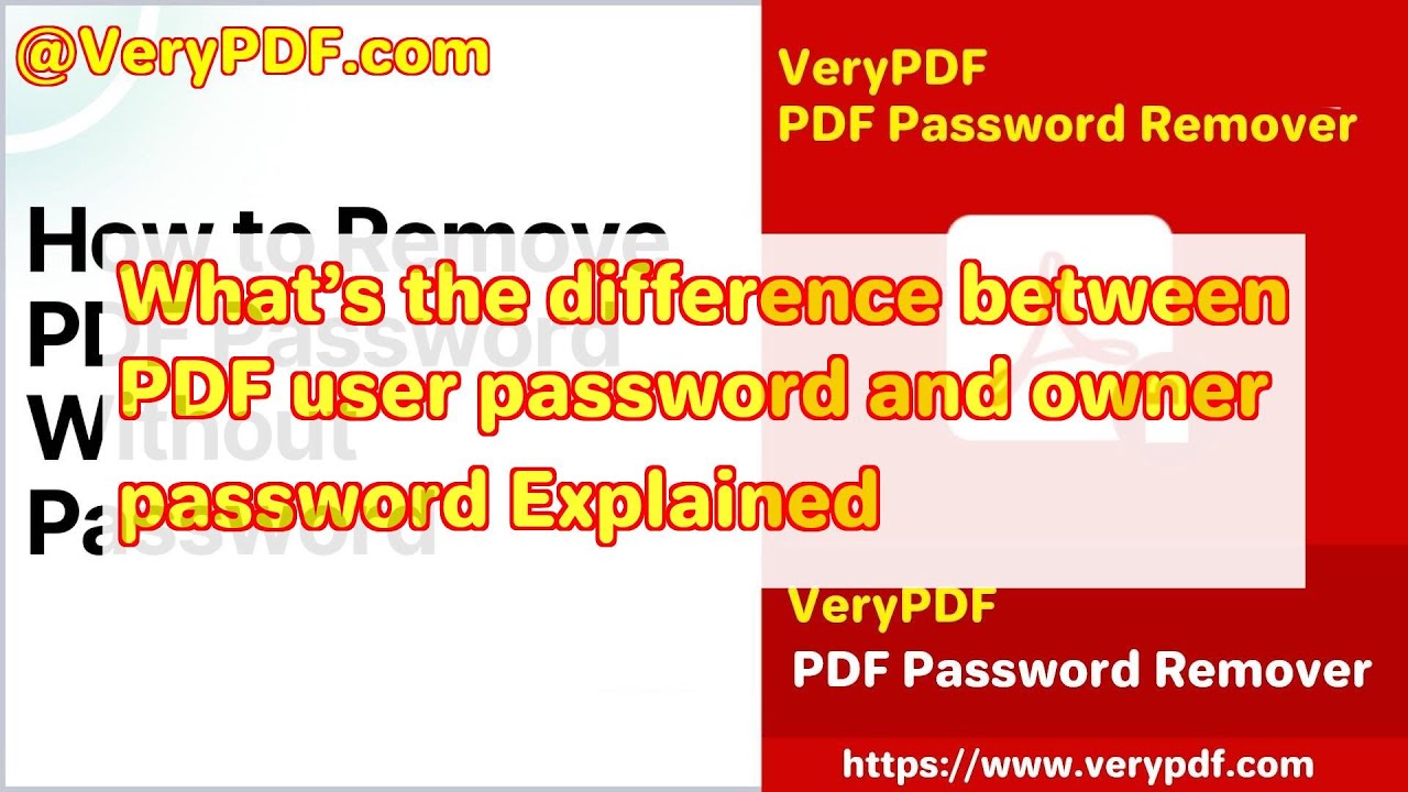What’s the difference between PDF user password and owner password Explained