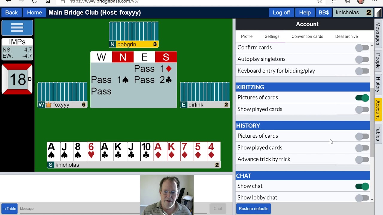 Learning Bridge: 10 hands played with commentary