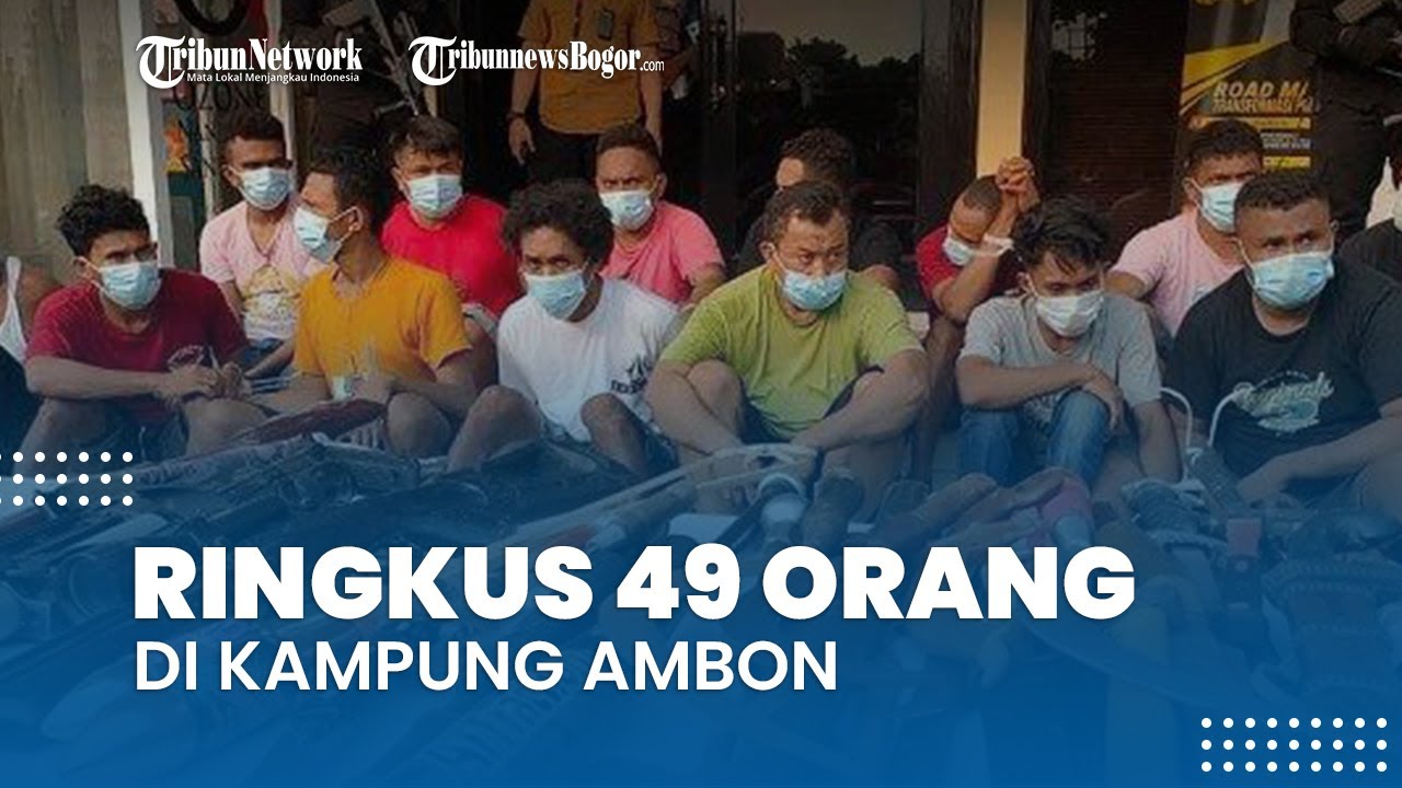 Kampung Ambon Digerebek Polisi, 49 Orang Diringkus Termasuk Suami Istri yang Jadi Bandar Narkoba ...