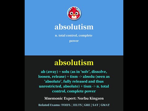 Absolutism: Meaning, Pronunciation, Definition in American & British English - absolutisms