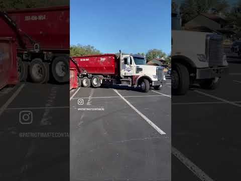 Roll off dumpster swaps💪🏼 #dumpsterrental #rolloff