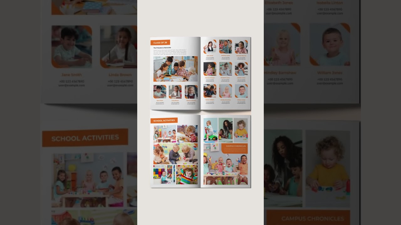 School Yearbook Photo Album | Memories Captured Forever #graphypix  #photoalbumbook