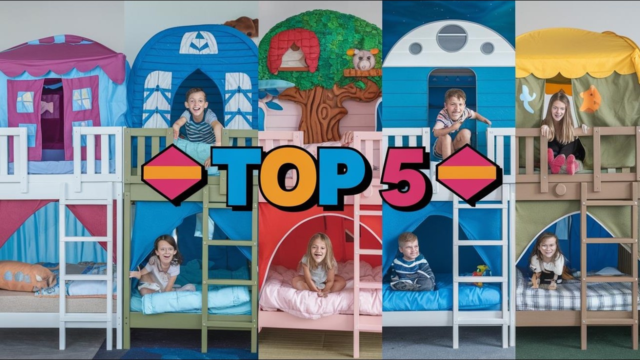 🏰 Top 5 Bunk Beds with Tents for Kids 🏕️