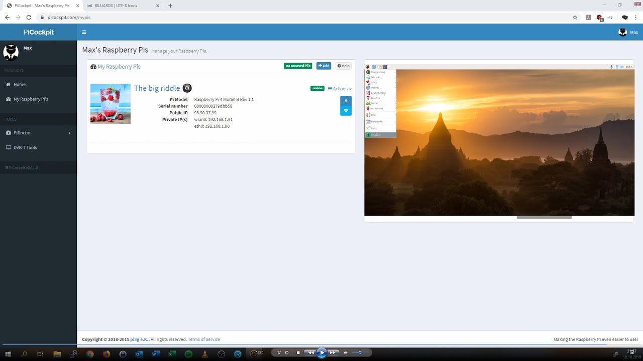PiCockpit and picockpit-client How-To 2019 - Monitor up to five Pis for free!