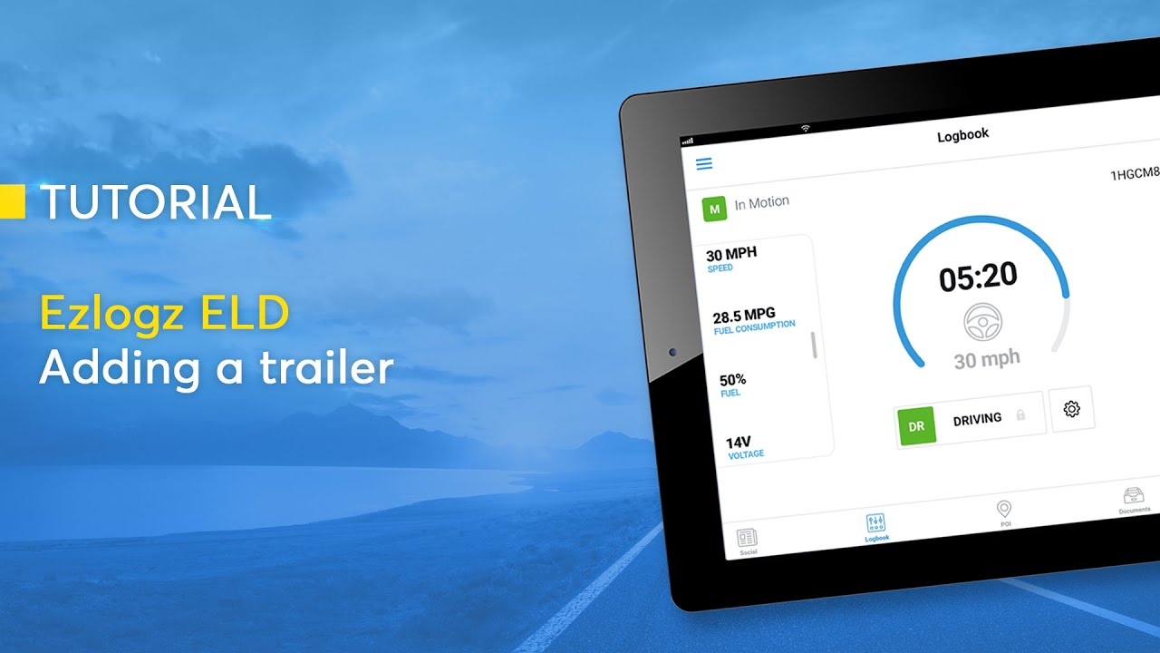 Adding a trailer with Ezlogz ELD | Tutorial