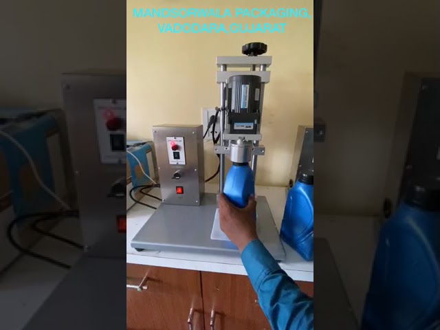 Semi Automatic Plastic Capping Machine - Table Top Bottle Capping ...