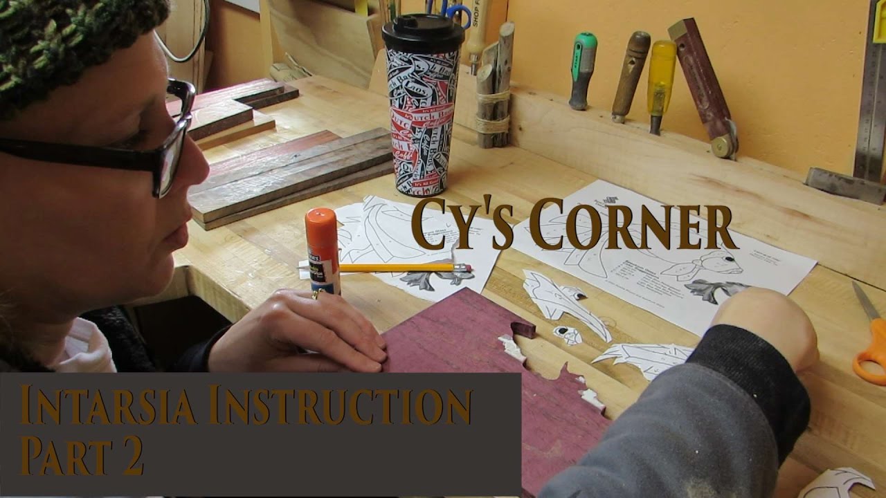 Intarsia Instruction Part 2 of 7, Attaching the pattern to the wood.