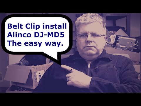 Installing belt clip on Alinco DJ-MD5TGP the easy way