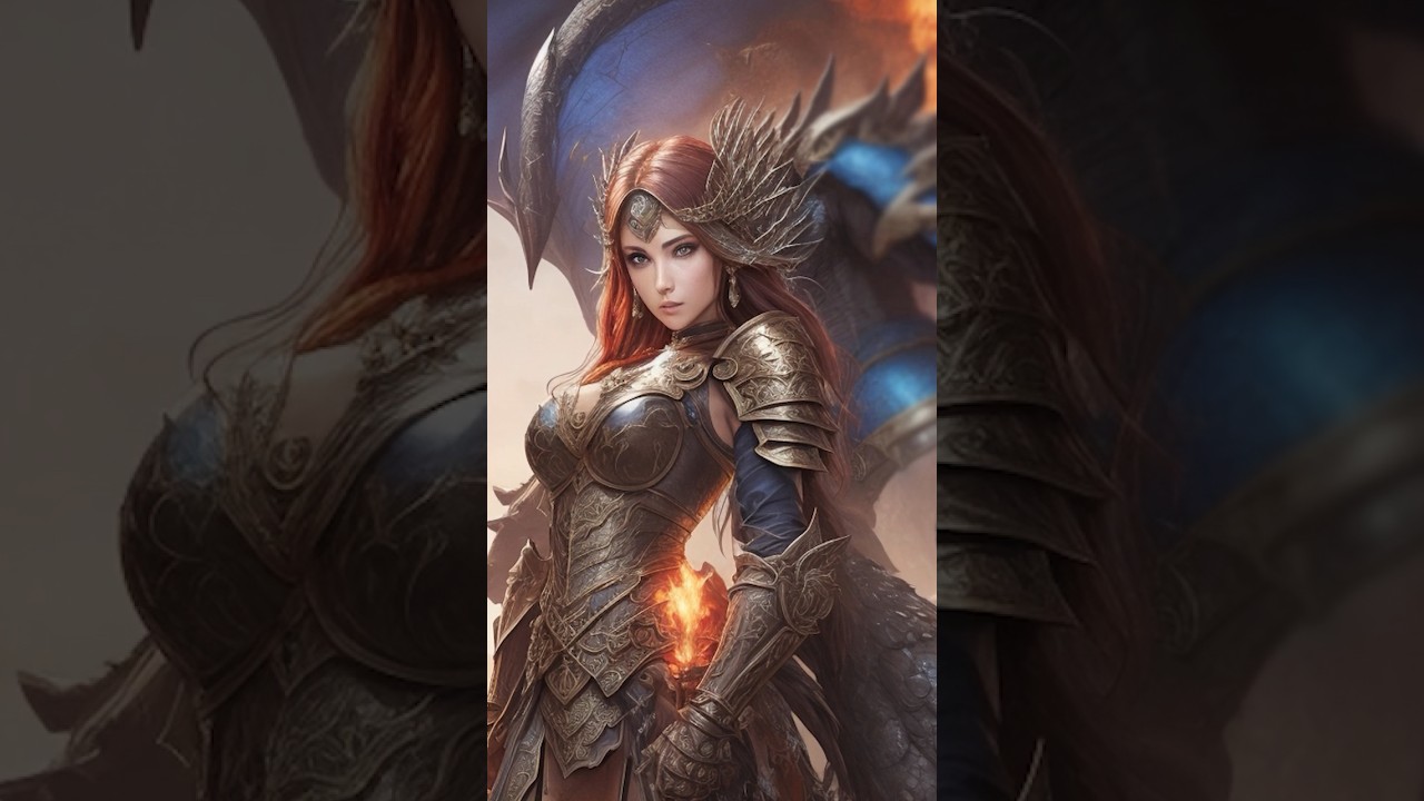 AI-Generated Female Warriors | Female Characters | Female Protagonist | RPG Games - Part 1/2