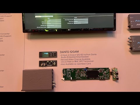 AJA Introduces DANTE-12GAM Mini-Converter | NAB 2025