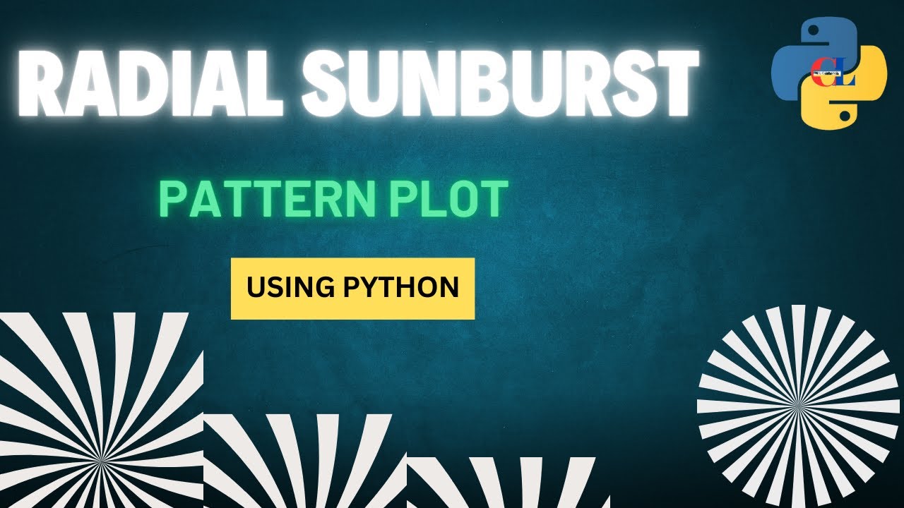 Radial Starburst pattern using python