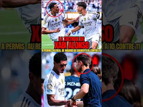 Comment le Real Madrid a gagné à 10 contre 11 grâce au jeu de Xabi Alonso. 😳 #football #foot #madrid