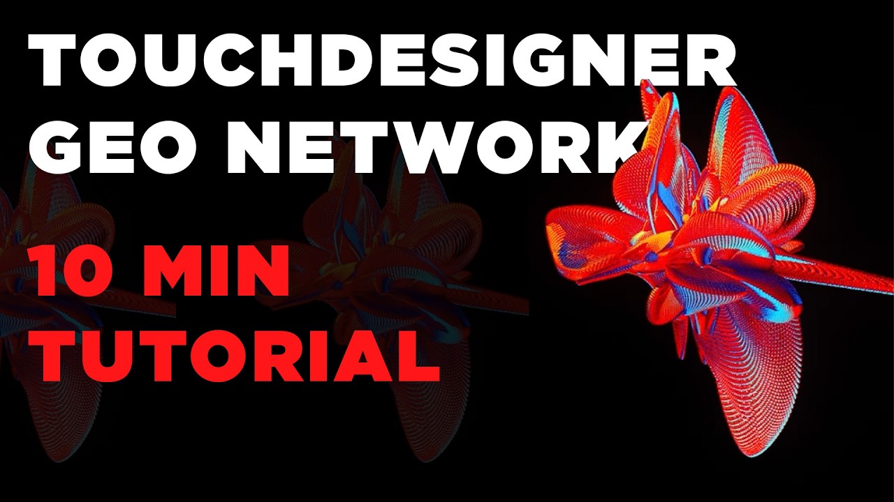 Touchdesigner Tutorial in 10 Minutes | Geometry instancing network