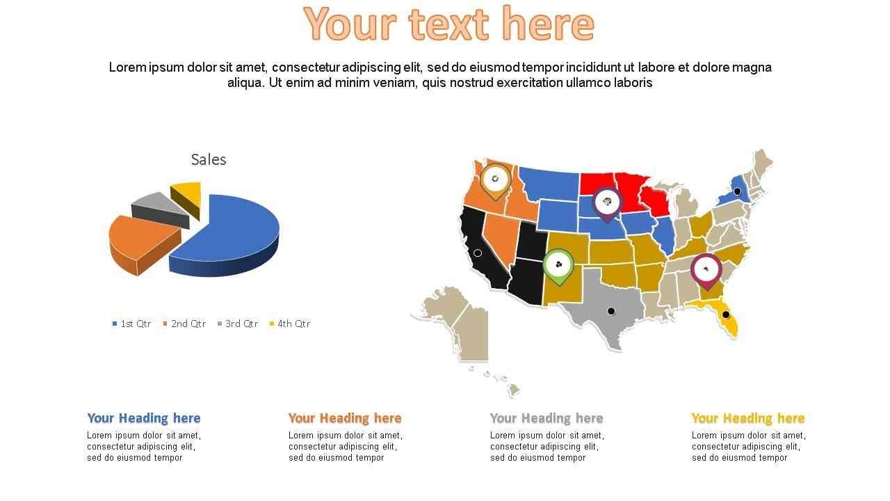 PowerPoint USA map template