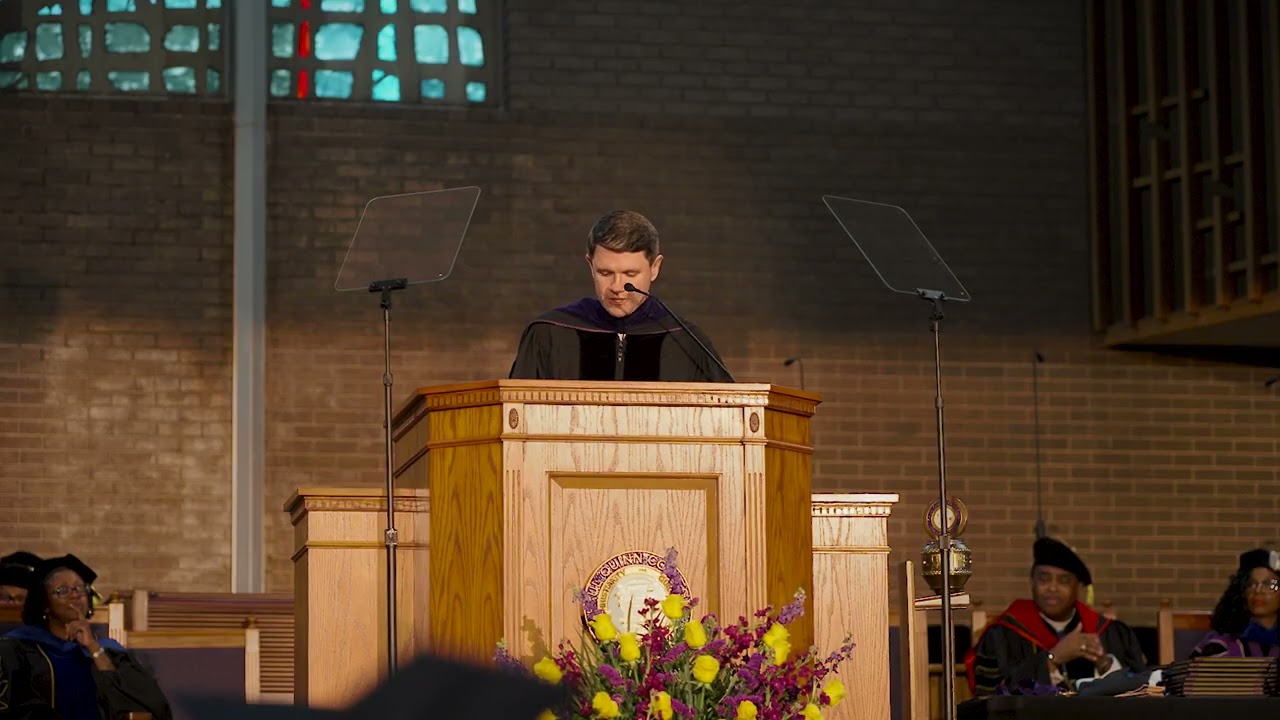 James Talarico gives commencement address at Paul Quinn College